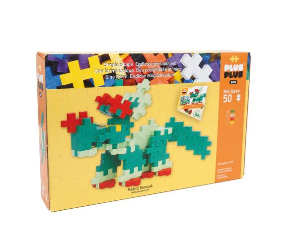 Plus Plus Big Basic Dinosaur (50 pcs) – Sensational Play